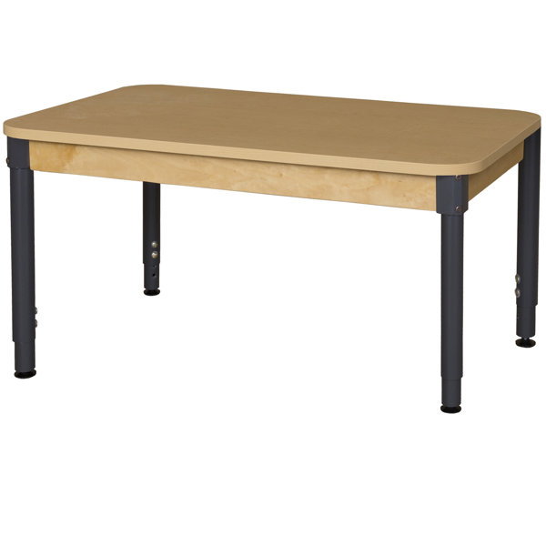 Wood Designs Adjustable Height Rectangular Activity Table & Reviews | Wayfair
